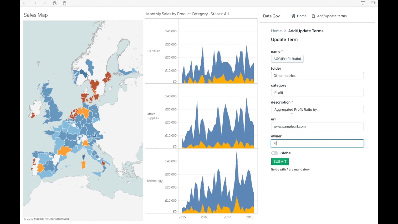 Tableau Extensions - Business Glossary - YouTube