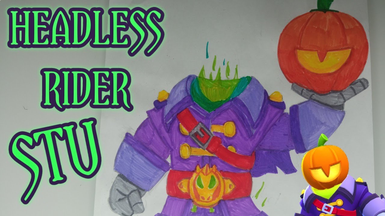 Drawing HEADLESS RIDER STU [BRAWL STARS] - YouTube