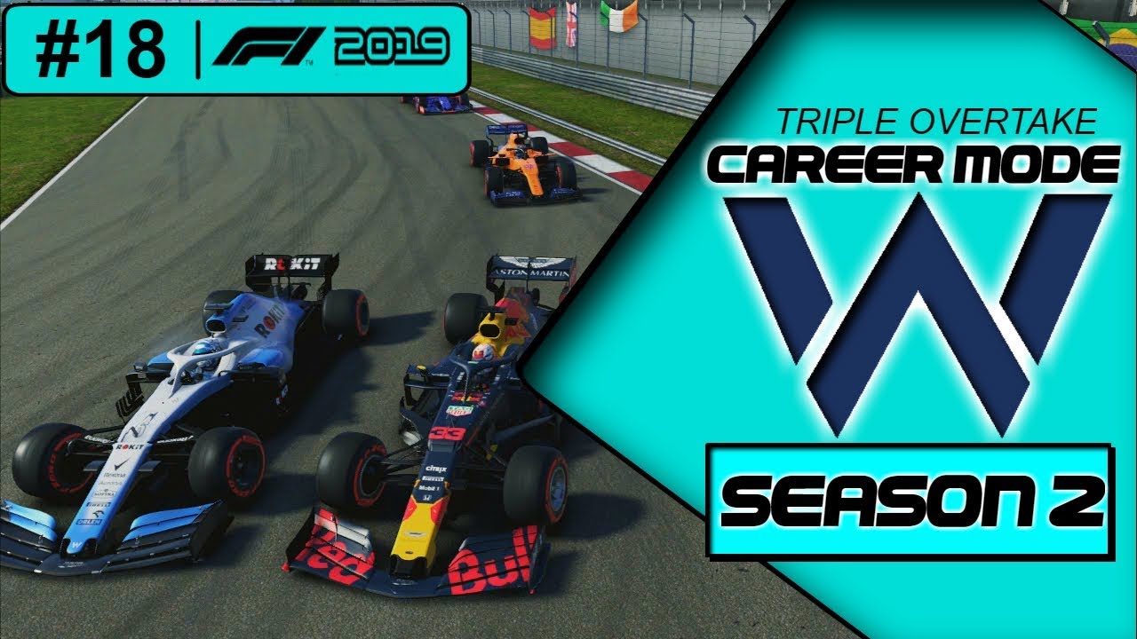 F1 2019 Career Mode - Triple Overtake In China - YouTube