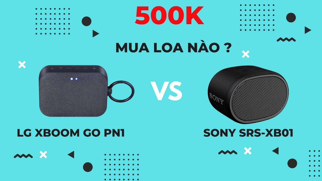 500k mua loa Bluetooth Mini ! Chọn LG XBoom Go PN1 hay Sony XB01? - YouTube