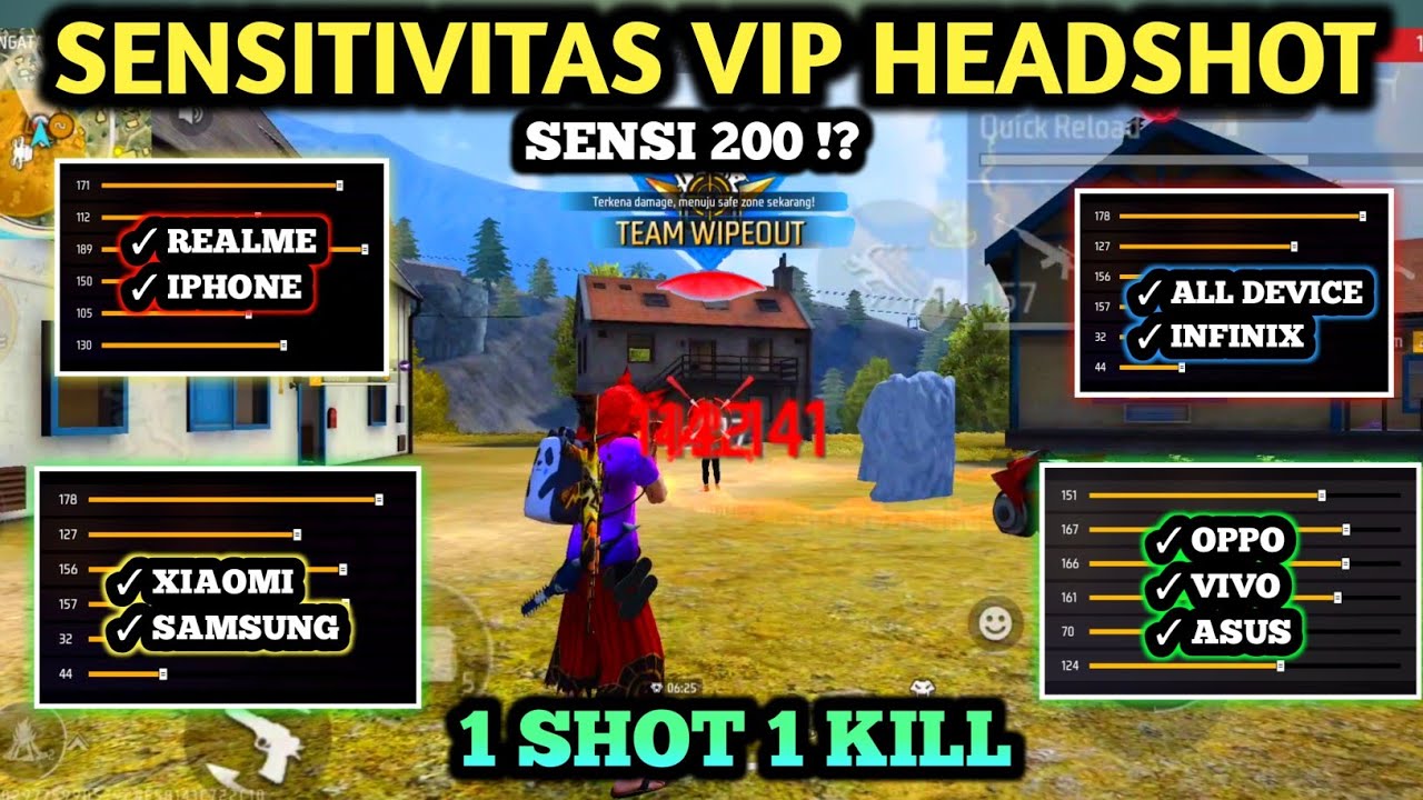 👹2024 || 100% Headshot Pake Setting Ini Sensitivitas FF Auto Headshot 2024 !! Sensitivitas ...