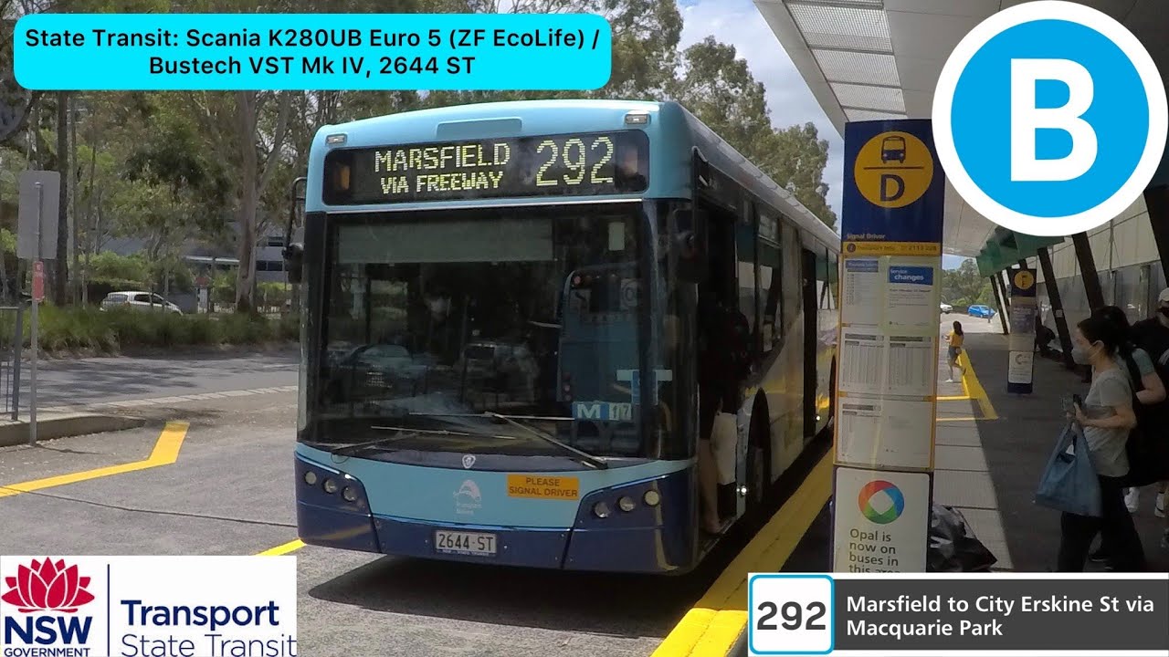 State Transit: Scania K280UB Euro 5 (ZF Ecolife) / Bustech VST Mk IV ...