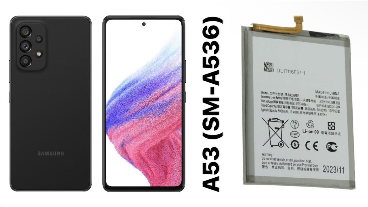 Samsung Galaxy A53 Battery Replacement (SM-A536) - YouTube