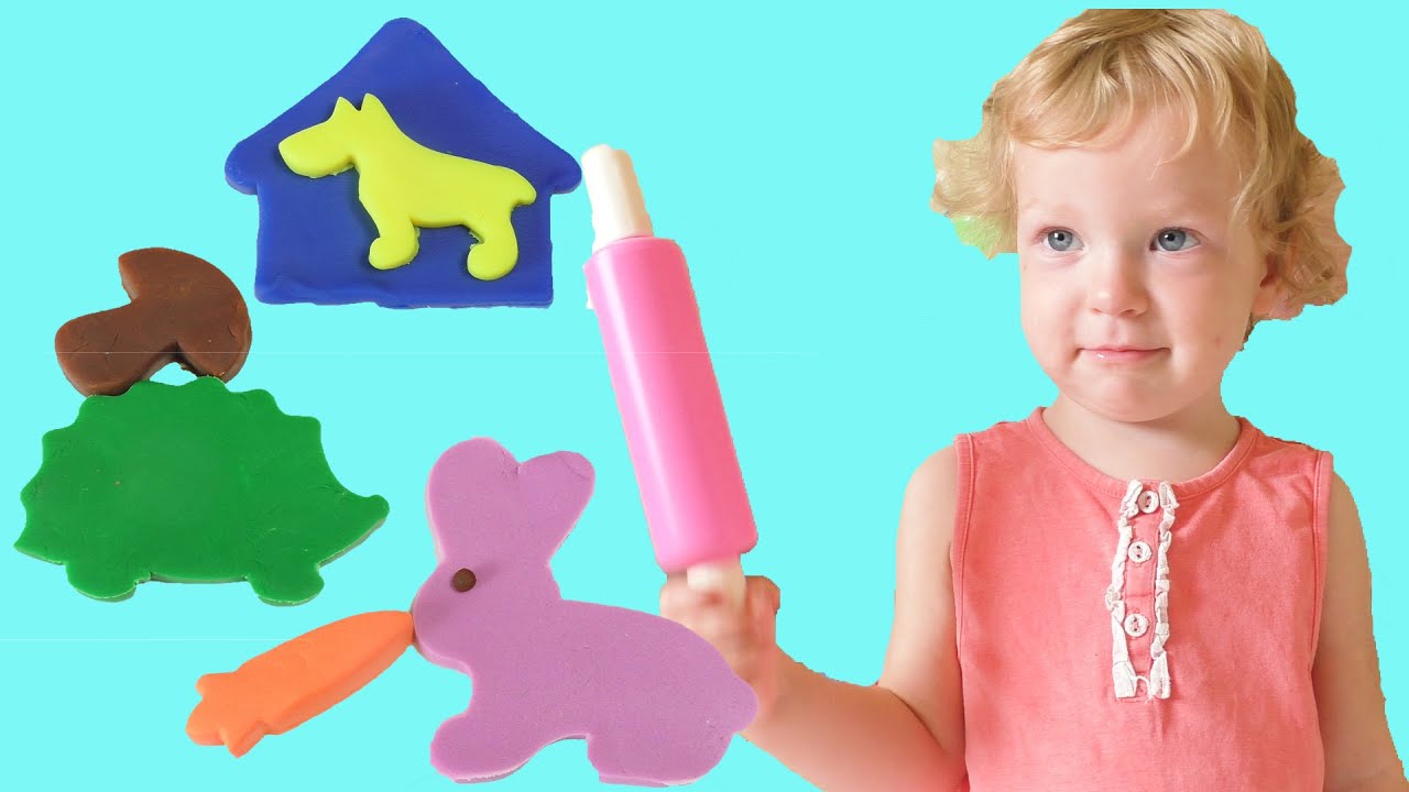 Toddler Learning with Play Colors & Play Doh Animals for kids - YouTube