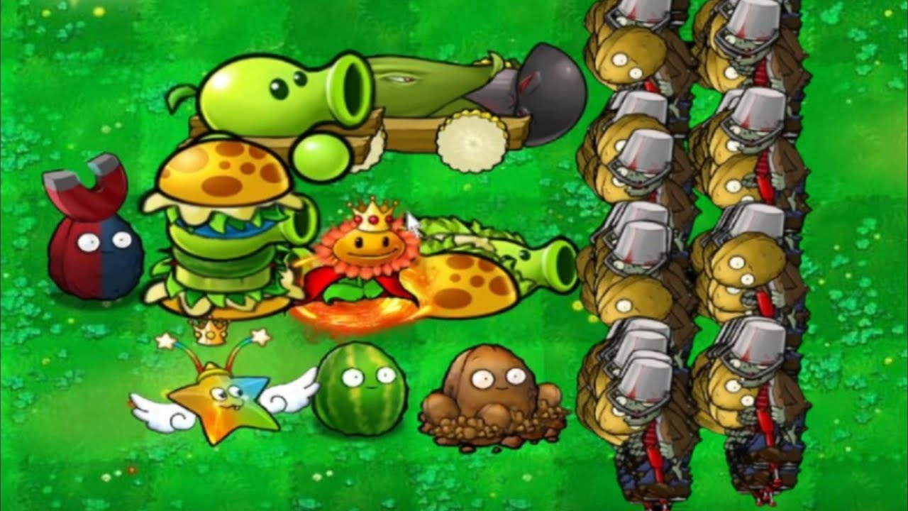 All kinds of plants full screen vs200 jumping zombies—Plants Vs Zombies ...