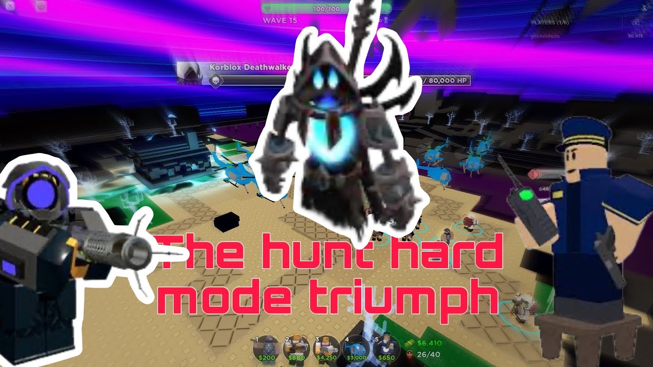TDS "The Hunt" Solo Hard Mode Triumph...|Roblox The Hunt - YouTube