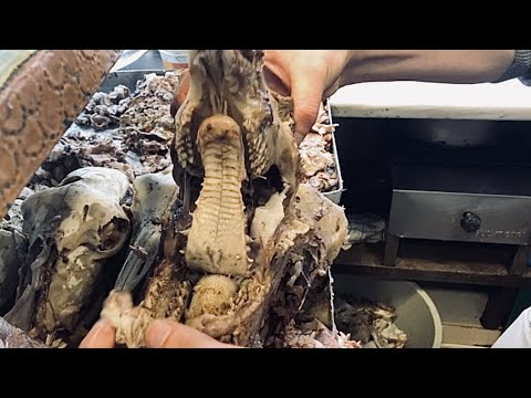 LOKUM GİBİ KUZU KELLE - SOKAK LEZZETLERİ - KELLE SÖĞÜŞ  | boiled lamb head - İstanbul street food