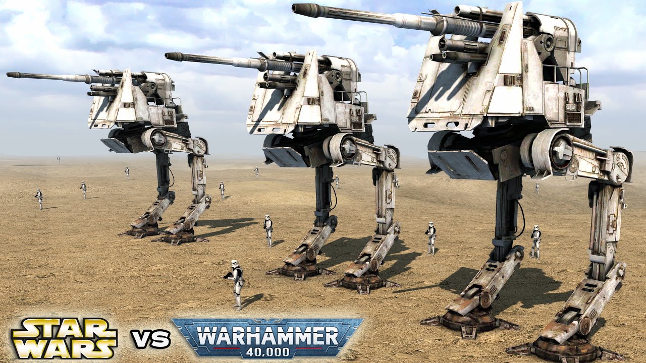 STAR WARS vs WARHAMMER 40K - Galactic Empire vs Imperial Guard [4K ...