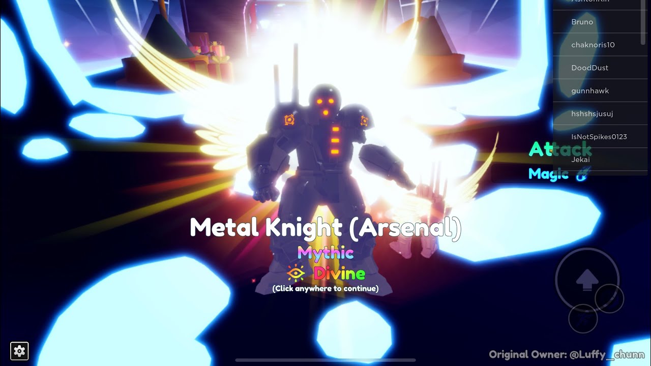 Evolved metal knight with a divine trait anime adventure - YouTube