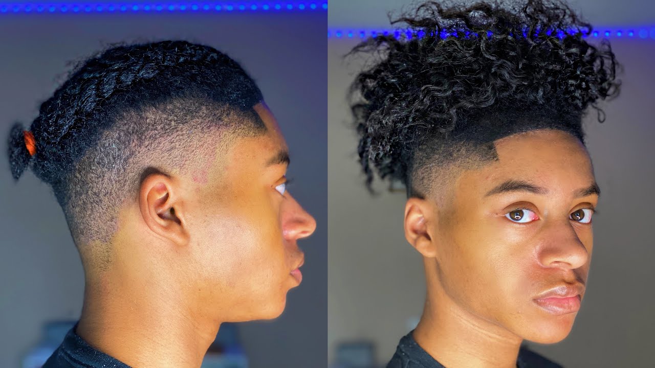 Doing A Braid Out On My 16 Year Old Brother's Natural Hair ...