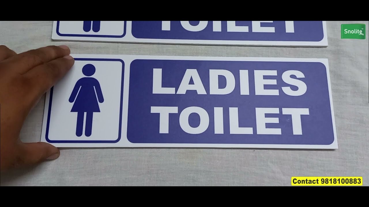Female Toilet Signs Male Toilet Sign Board Gents Washroom Signs Ladies ...