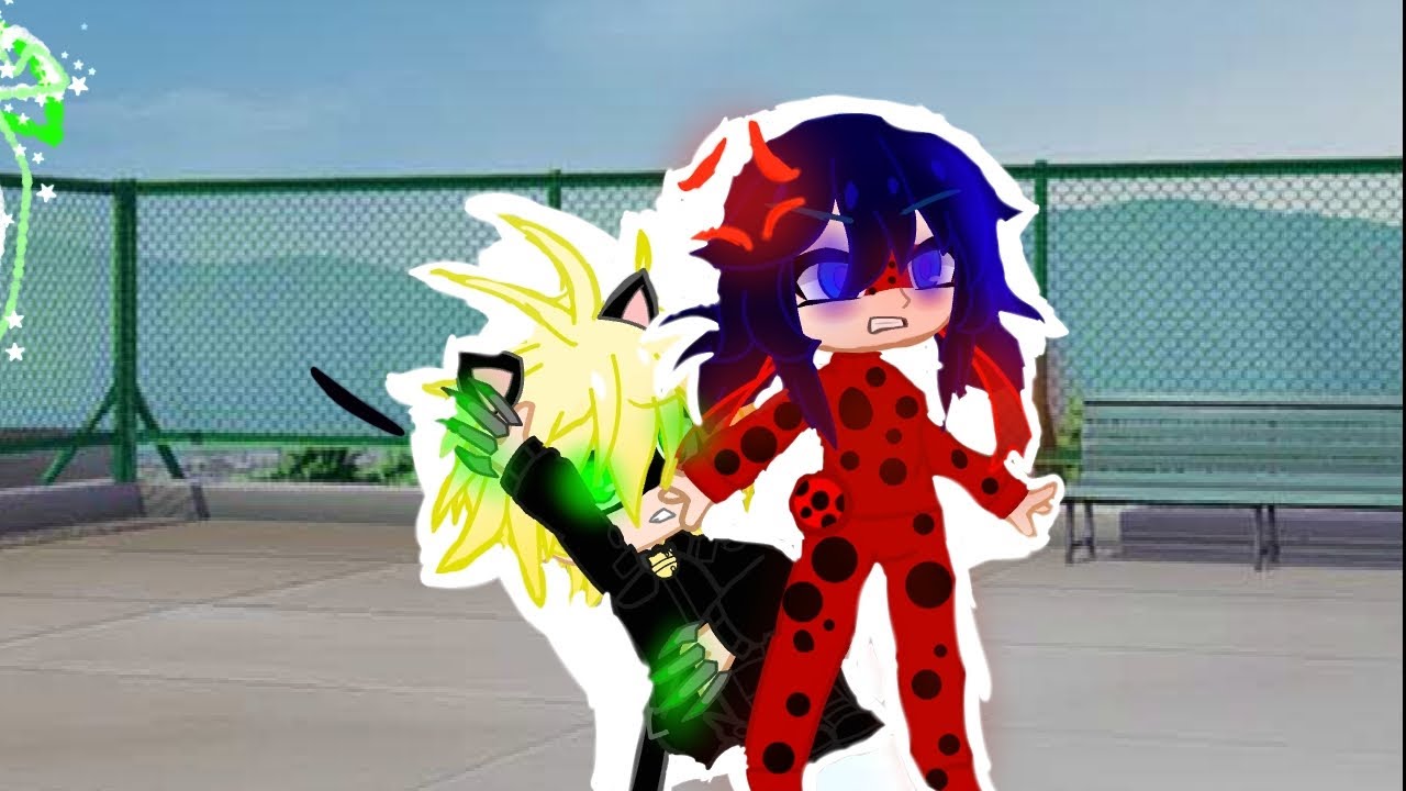 💚ladybug and Cat noir! •|by me|•💚 (my Au) (A little bit Cringe) #gacha ...