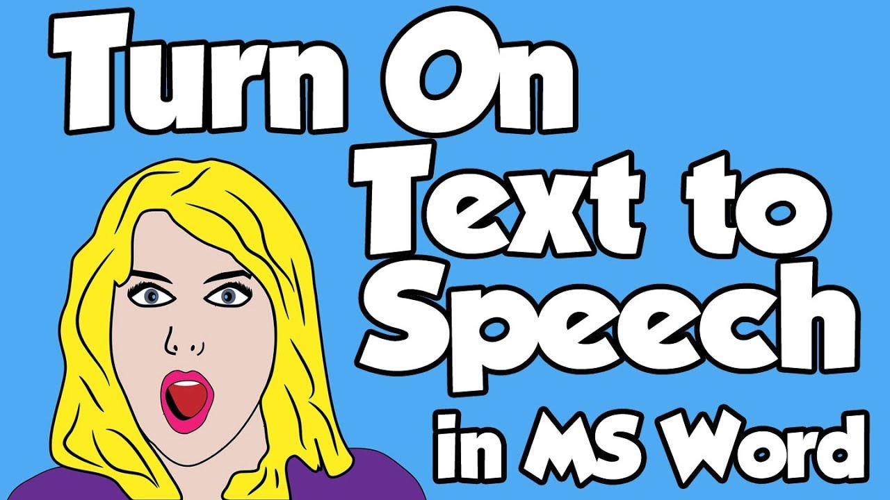Turn On Text To Voice In MS Word Easy Way To Hear What You Are Writing Turn On Text To Voice In MS Word Easy Way To Hear What You Are Writing