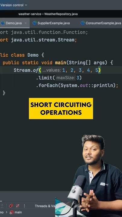 Short Circuiting Operations In Java Streams #coding - YouTube