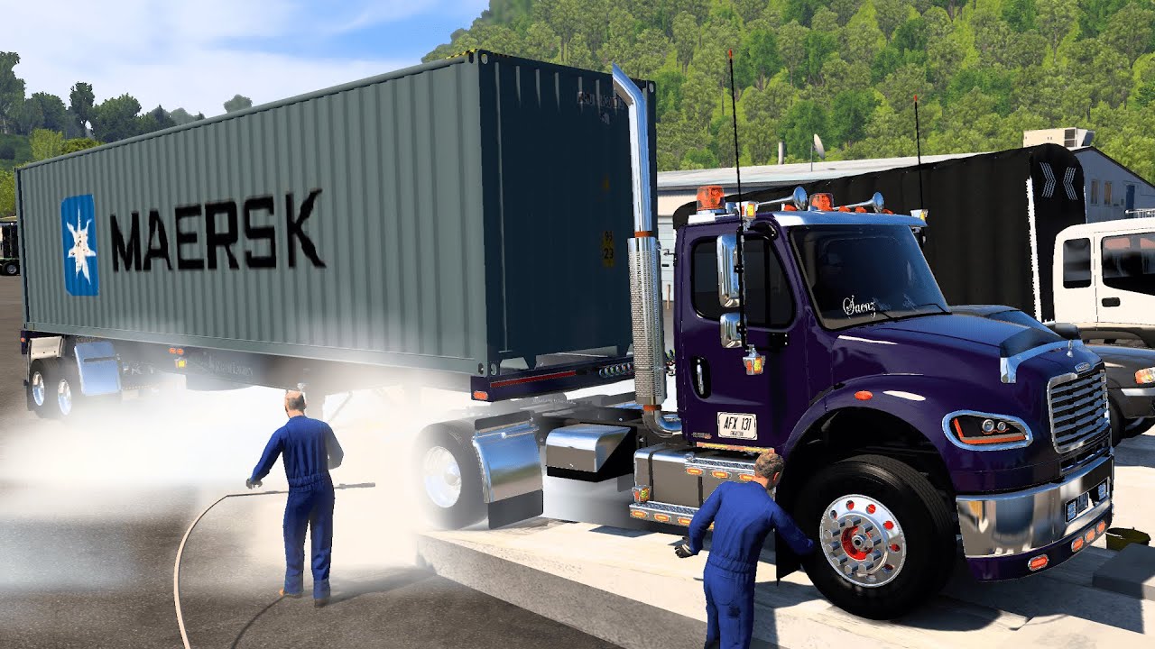 Freightliner M2 subiendo el alto de letras - YouTube