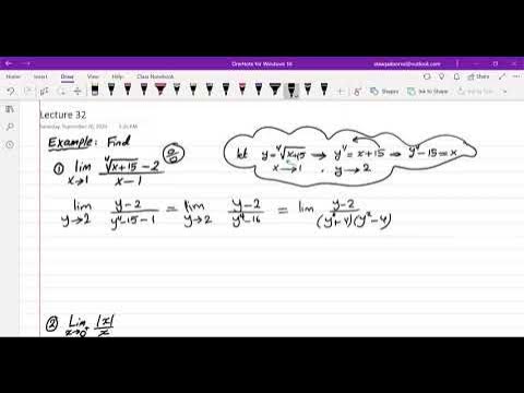 Lecture 32 The Limit of Functions part 3 - YouTube