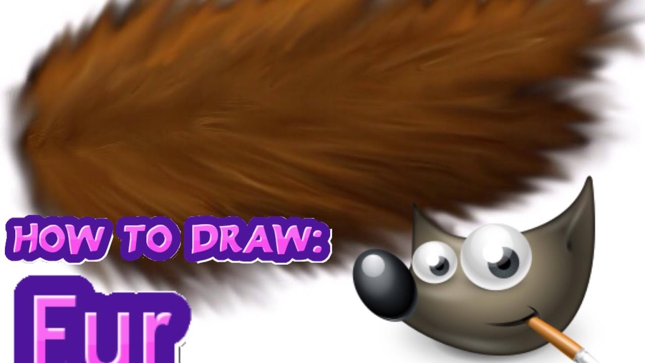 GIMP 2 8 How To Draw Fur with A Mouse YouTube GIMP 2 8 How To Draw Fur with A Mouse YouTube