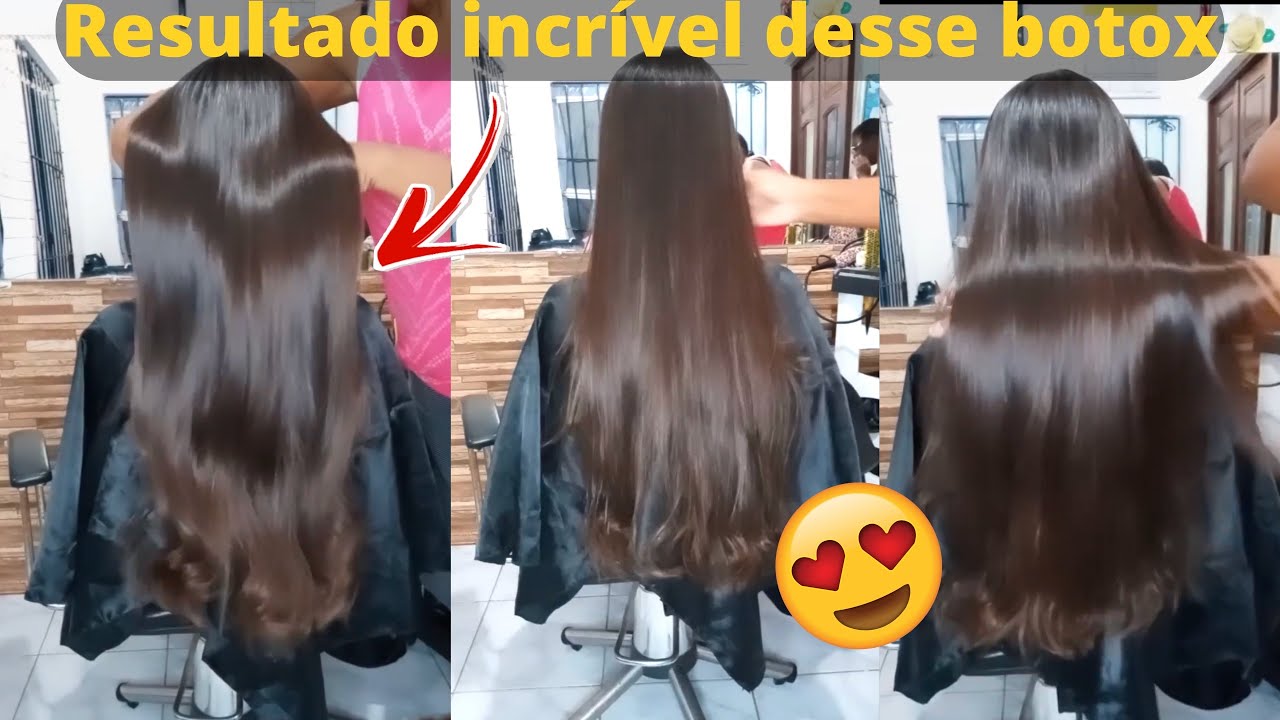 Detalhes do botox Liso Lambido + Papoco de Liso - YouTube