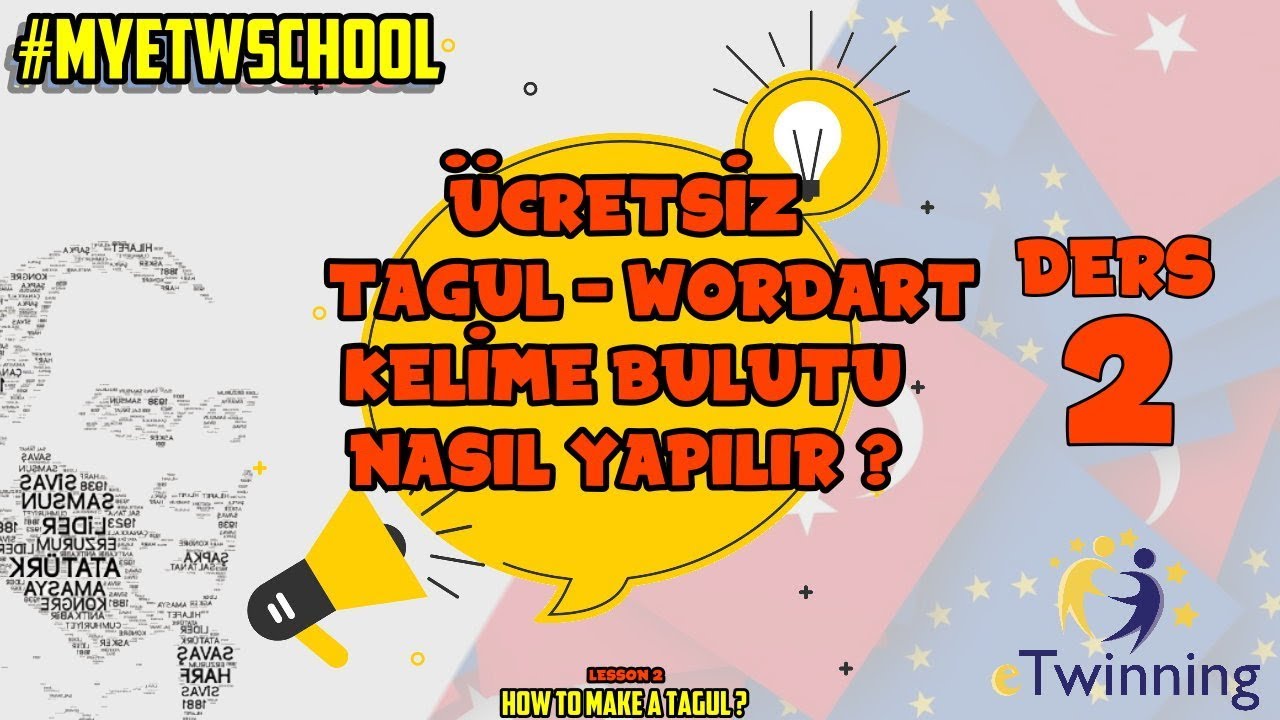 eTwinning İstediğin Silüet- Logo İle Tagul - Wordart - Kelime Bulutu ...