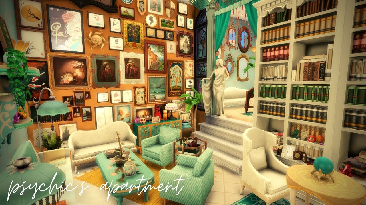Psychic's Apartment | The Sims 4 Paranormal Stuff Pack | Speed Build ...