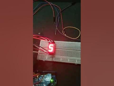 7segment display 0-9 counter using arduino uno R3 - YouTube