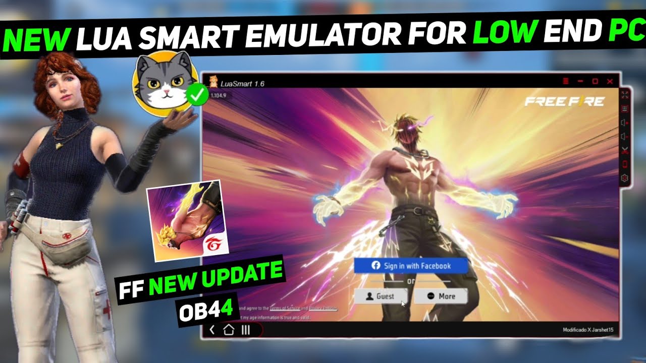 New Lua Smart Emulator For Low End Pc Free Fire New Update OB44 - 2GB ...