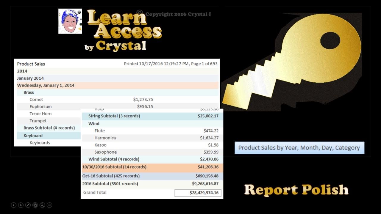 Polish Reports in Microsoft Access - YouTube