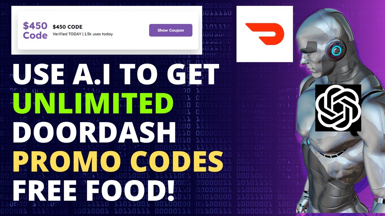 Use A.I To get UNLIMITED Doordash Promo Code for FREE FOOD Glitch - YouTube