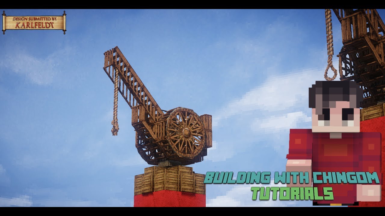 Minecraft: Building with Chingom, Crane Tutorial! (Designed by ...
