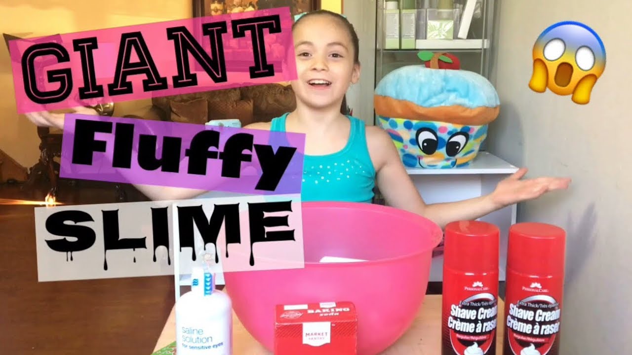 Giant Fluffy Slime!!! 🤗😱 - YouTube