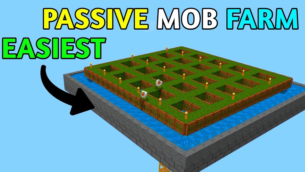 Passive Mob Farm Minecraft Trending Viral Youtube