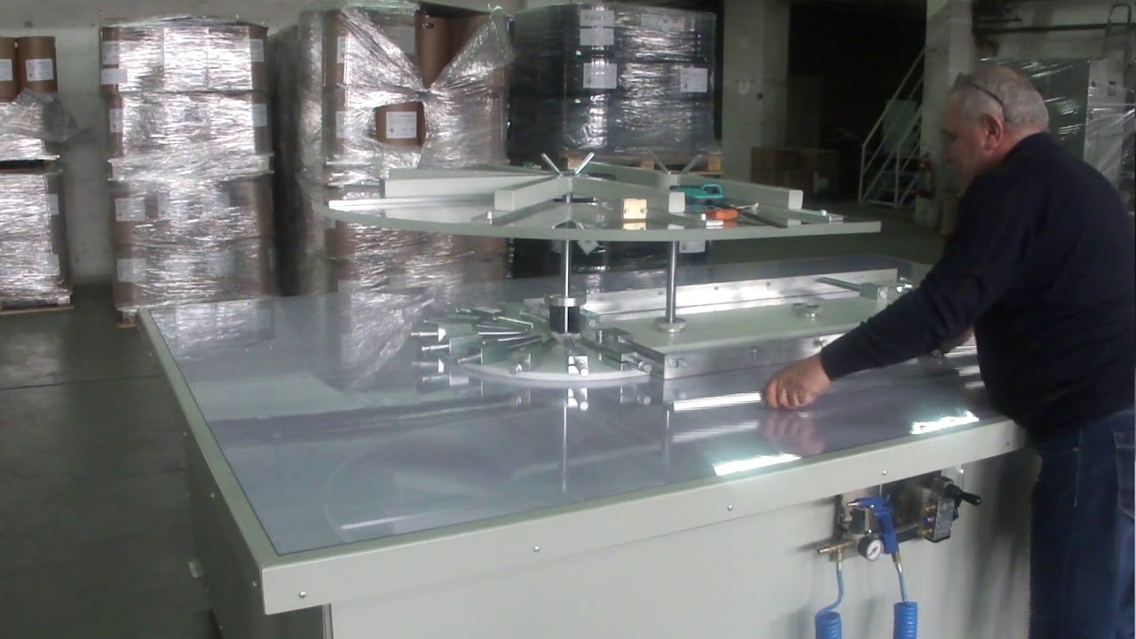 HABM 6000 HOT AIR PVC PROFILE BENDING MACHINE - YouTube