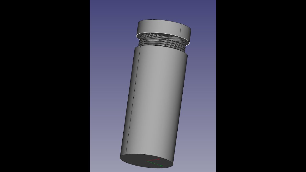 FreeCAD for Amateurs! Making a screw-top container to 3D print the easy ...