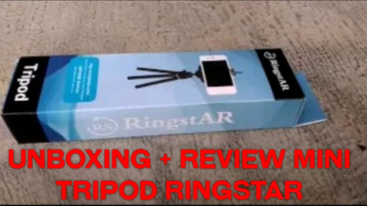 Unboxing+review mini tripod merk ringstar INDONESIA [] tripod mini murah dibawah 50 ribu - YouTube