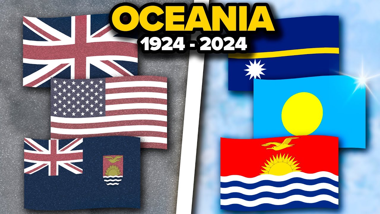 Evolution of ALL Oceanian Flags Over Last 100 Years (1924-2024) - YouTube