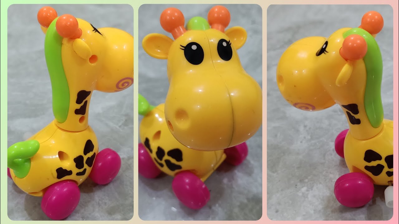 Yellow Giraffe 🦒 Toy | Yellow Giraffe toy very cute can run on the ...
