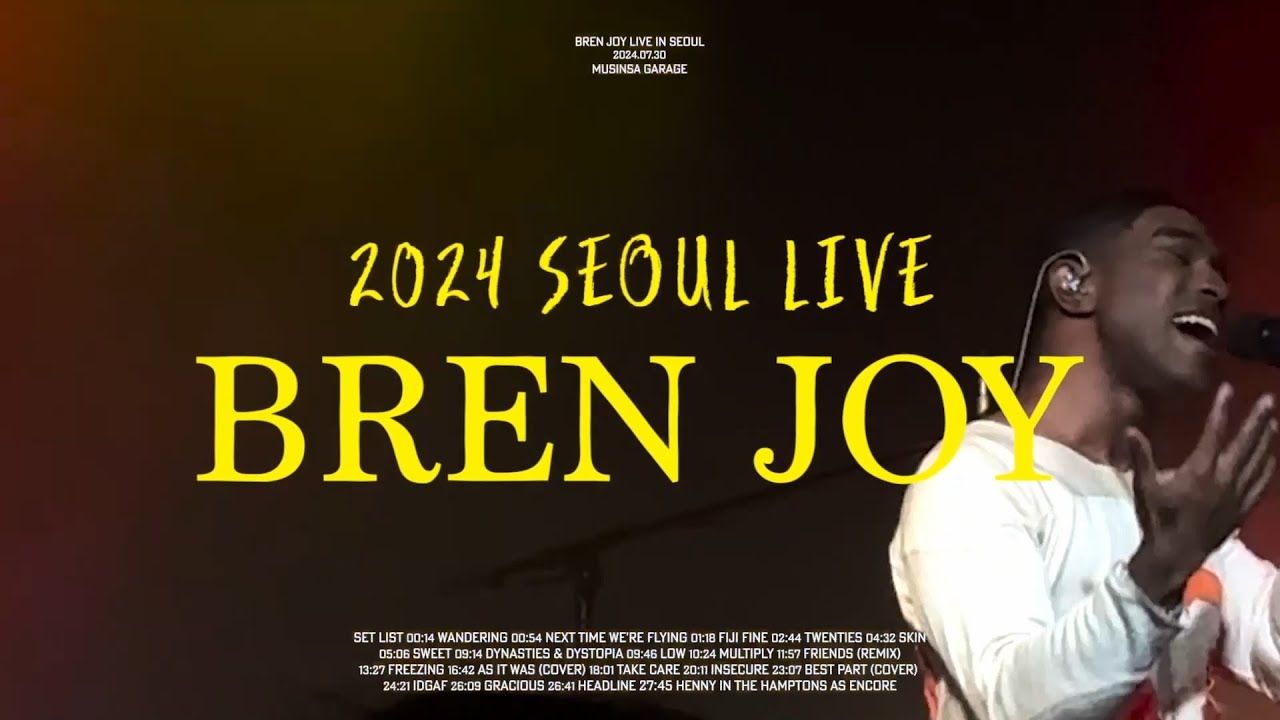 BREN JOY LIVE IN SEOUL 2024 - YouTube