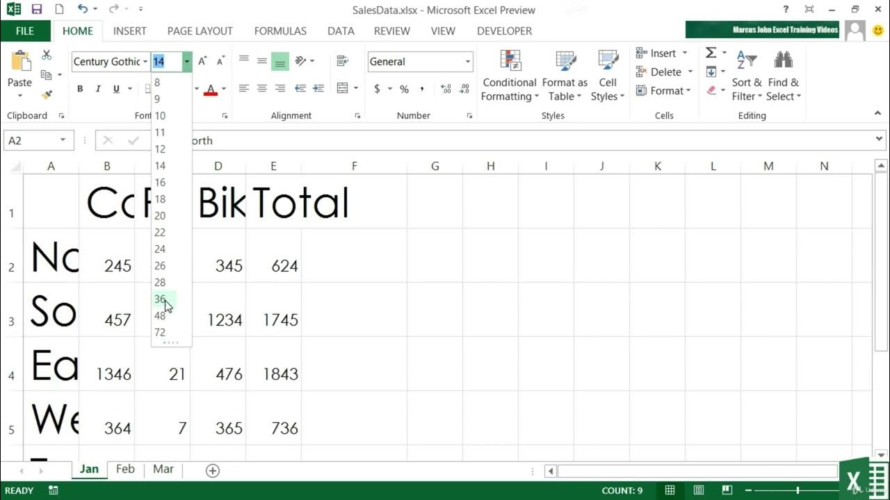 93 Modifying Typeface Font, Size, And Colour - YouTube