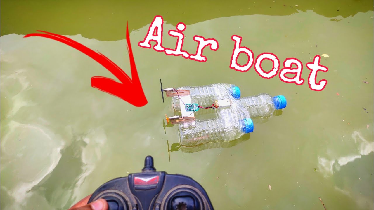 How to make a RC Airboat | Home Made RC Airboat | DIY Airboat | Rafikul ...