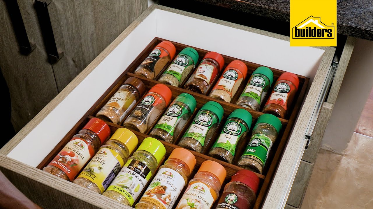 Get Your Spices In Order With This DIY Spice Drawer Organiser - YouTube