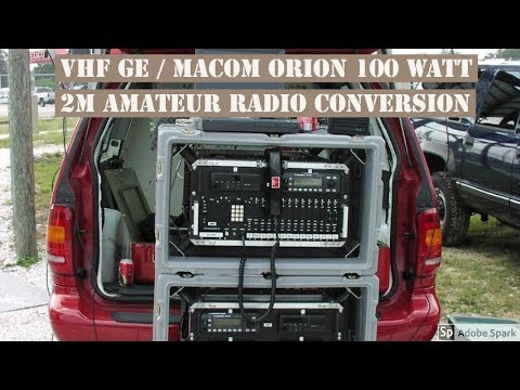100 watt VHF ham radio ! GE / MACOM Orion 2m band conversion DIY