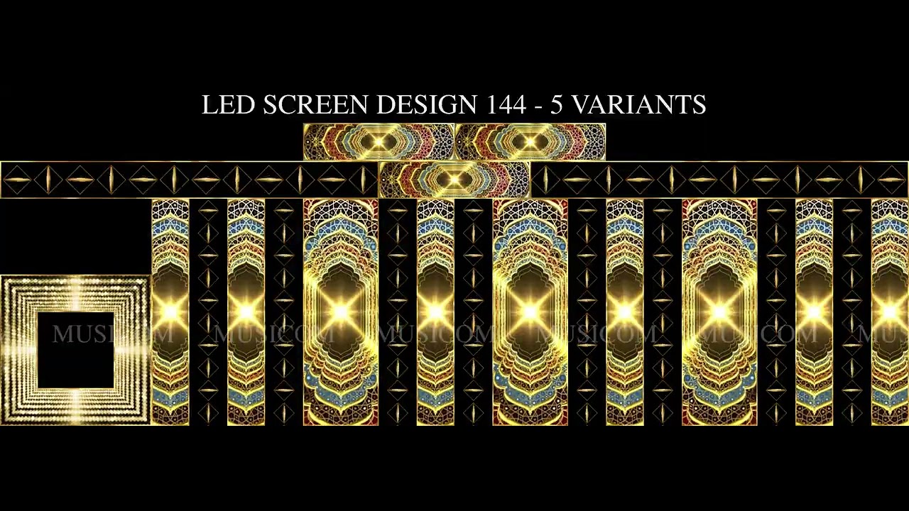 338. Led Screen Design 144 | Led Mapping | By Musicom - YouTube