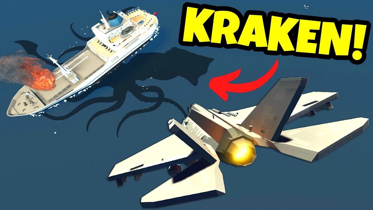 Hunting the KRAKEN with a FIGHTER JET in Stormworks Multiplayer?! - YouTube