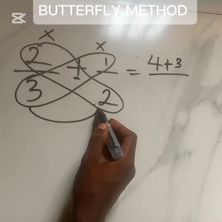 Butterfly method of solving fraction. #maths #mathematics #math - YouTube