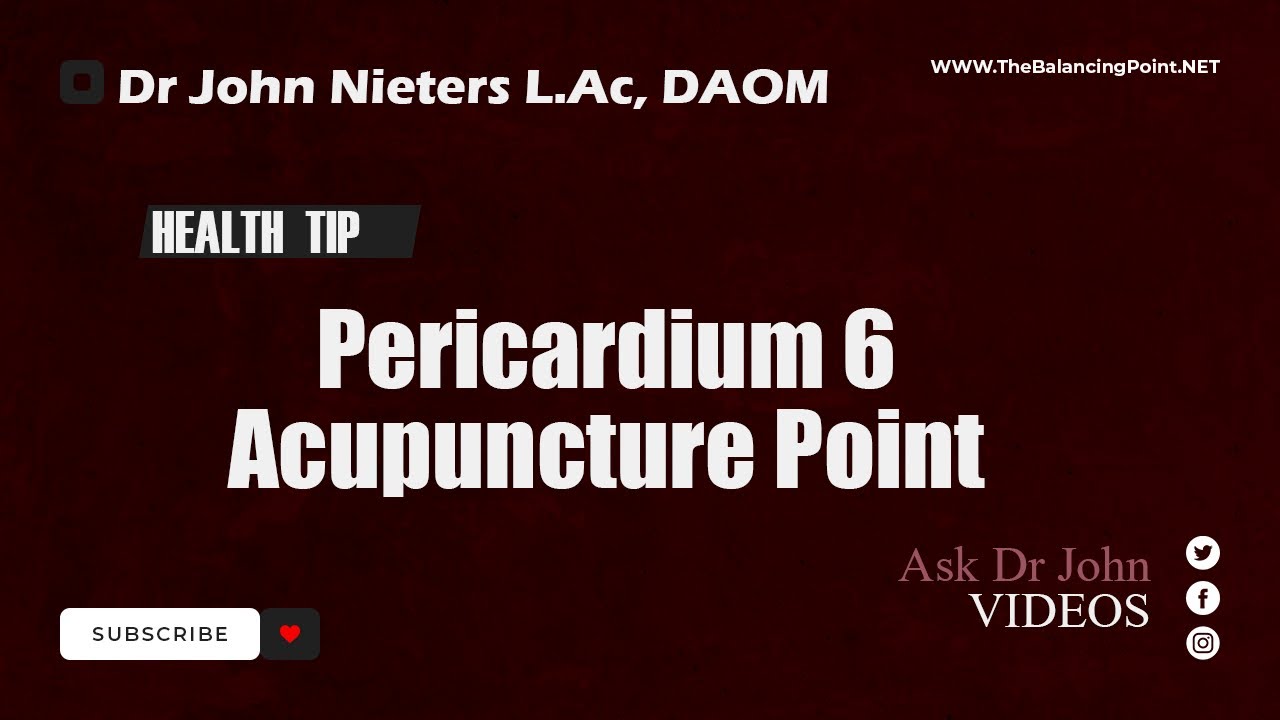 Pericardium 6 Acupuncture Point: Health Tips - YouTube