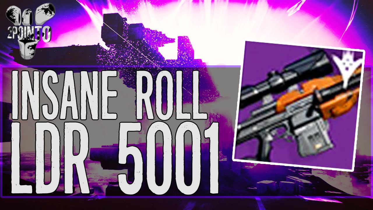 Destiny: “INSANE LDR 5001” SNIPER RIFLE - “INSANE ROLL” Vanguard Sniper ...