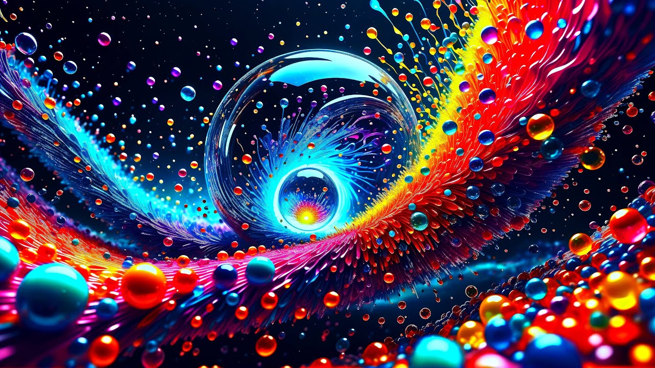 TV SCREENSAVER Stunning Liquid Visuals: 4K Beautiful Abstract Motion Background Eye Catching ...