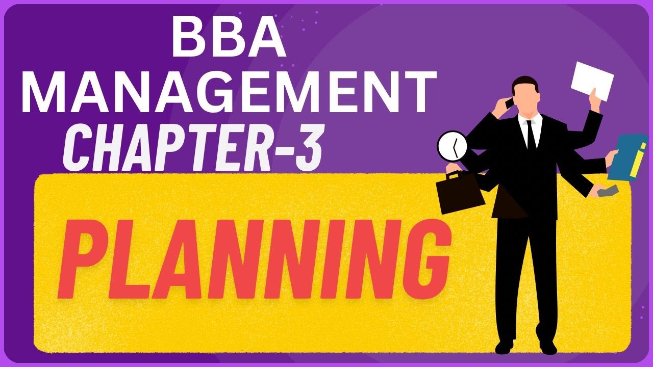 1st Sem BBA | Management Theory And Practices Chapter 3| PLANNING - YouTube