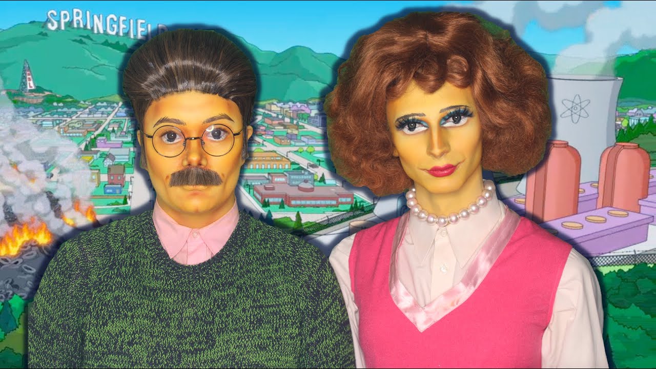 Нед и Мод Фландерсы| Ned and Maude Flanders cosplay/makeup| Грим с ...